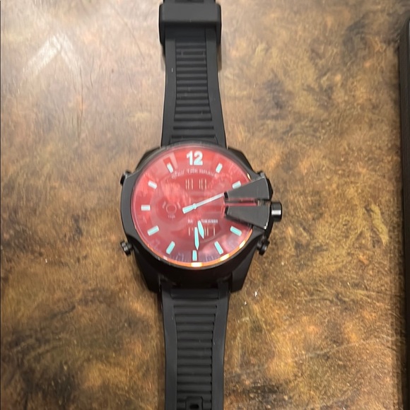 Diesel | Accessories | Red And Black Watch | Poshmark